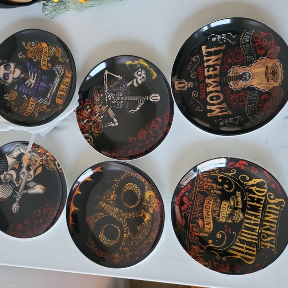 Disney | Dining | Disney Pixar Coco Set Of 6 Appetizer Plates Different ...